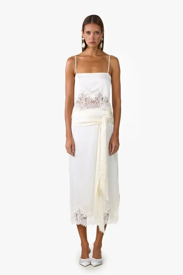 SAME Lace Silk Tank