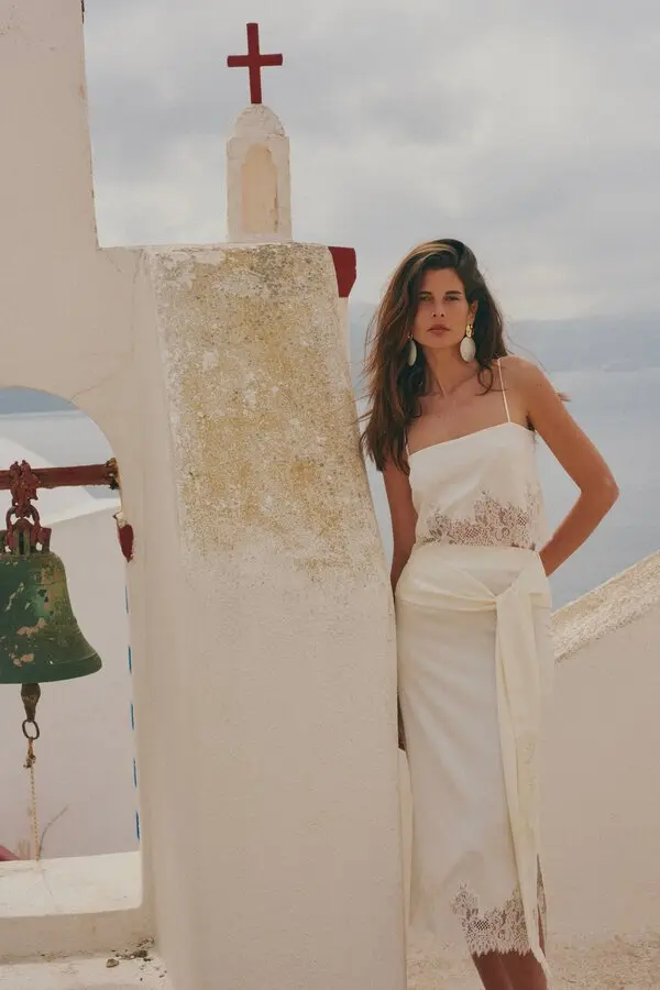 SAME Lace Silk Tank