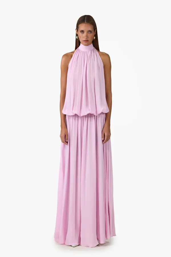 SAME Drop Waist Chiffon Gown