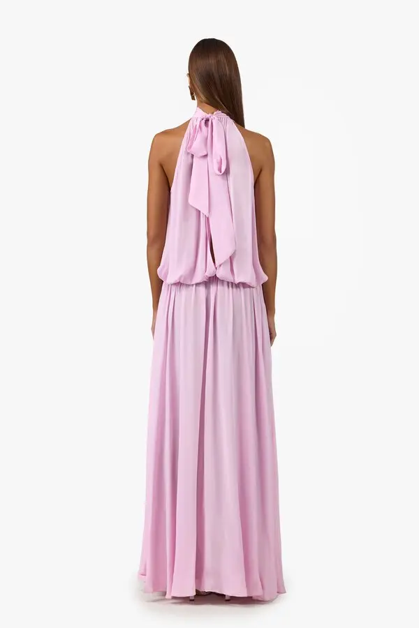 SAME Drop Waist Chiffon Gown