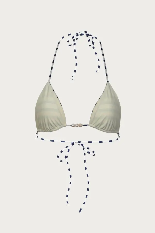 SAME LOS ANGELES Beaded Triangle Top