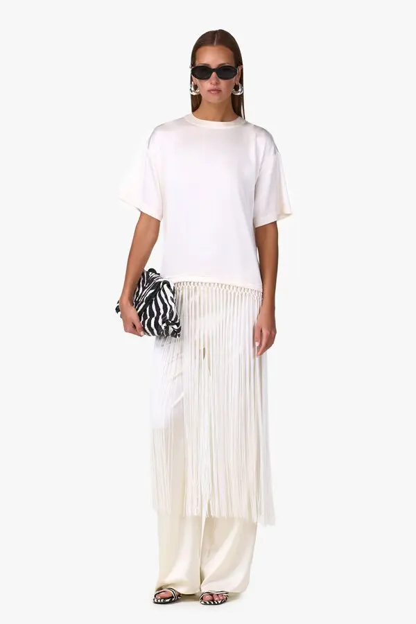 SAME Silk Fringe Tee