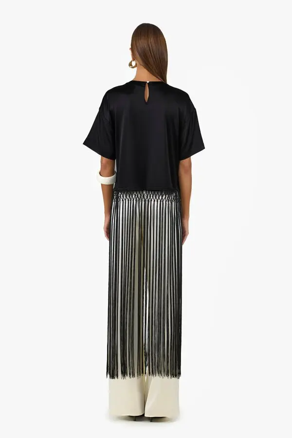 SAME Silk Fringe Tee