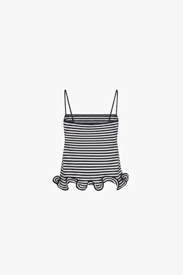 SAME Ruffle Hem Tank