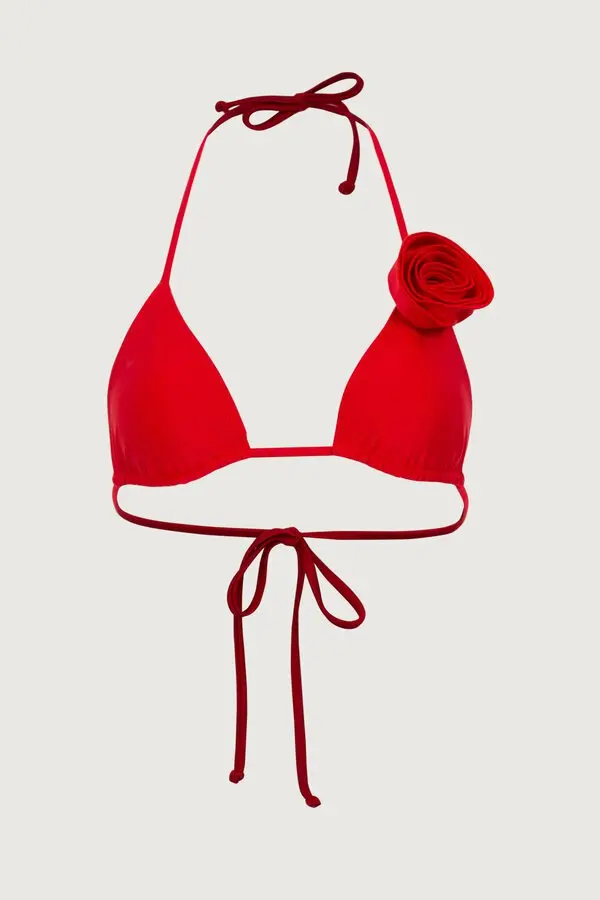 SAME LOS ANGELES Rosette Triangle Top