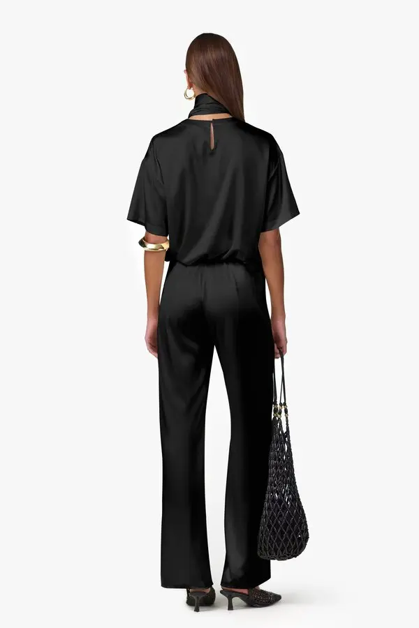 SAME Silk Tee W/ Scarf