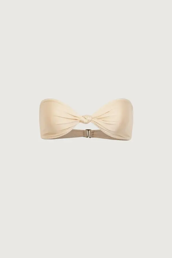 SAME LOS ANGELES Knotted Bandeau Top - Light