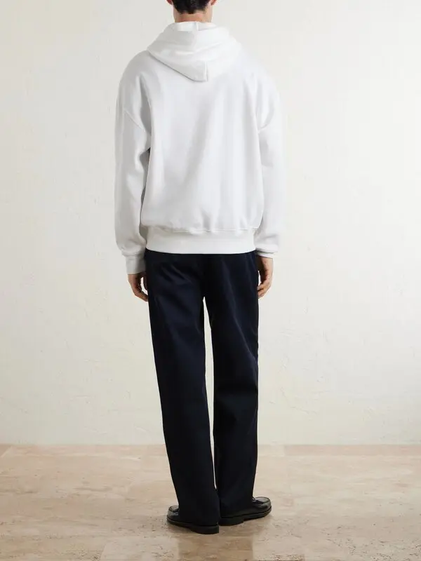 Polo Ralph Lauren Wimbledon Logo-embroidered Cotton Blend Hoodie