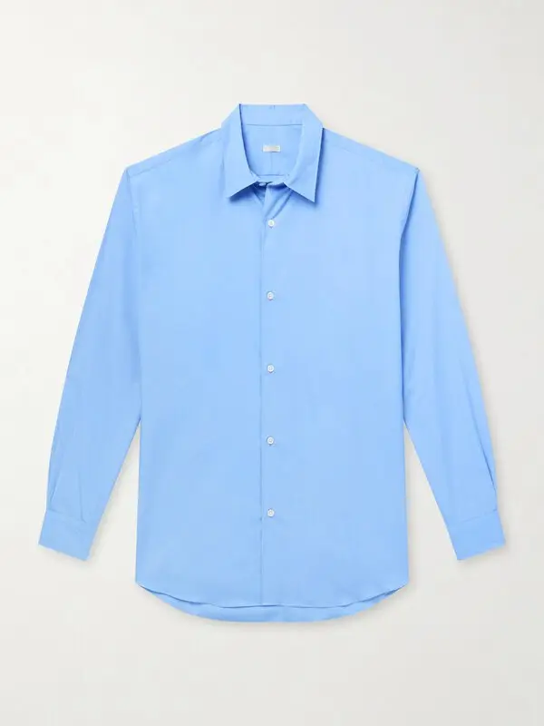 A.PRESSE Cotton-poplin Shirt