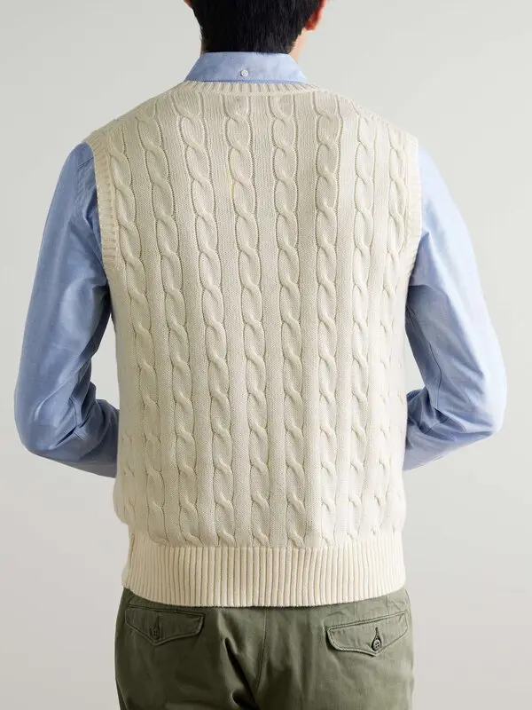 Polo Ralph Lauren Cable-knit Cotton Vest