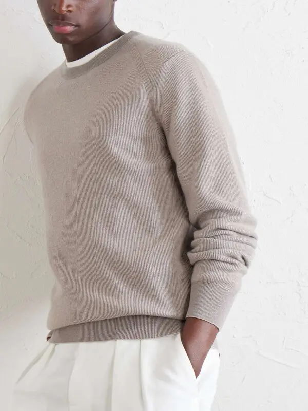 Brioni Cashmere And Wool-blend Sweater