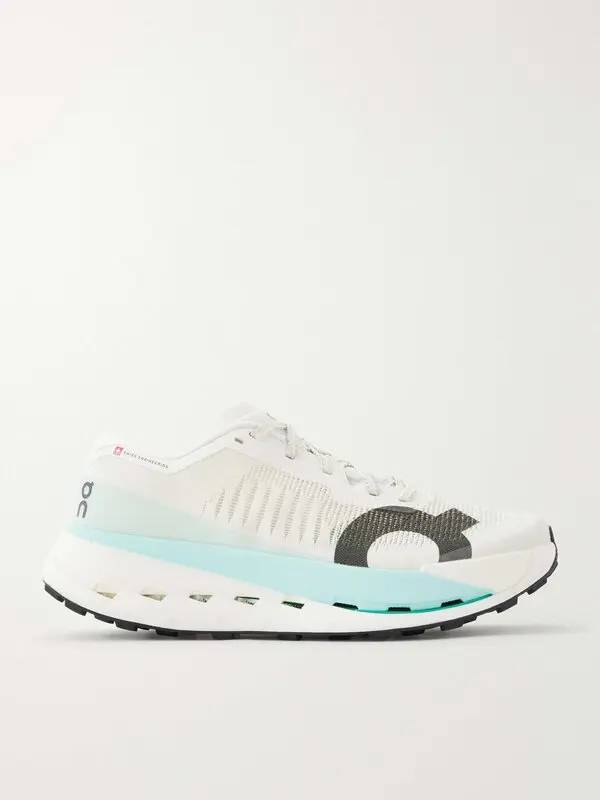 On Cloudultra Pro Rubber-trimmed Stretch-knit Sneakers - White
