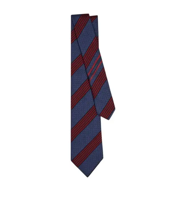 FERRAGAMO Gancini Silk Jacquard Neck Tie