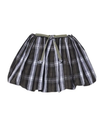 PATOU Checked Balloon Miniskirt