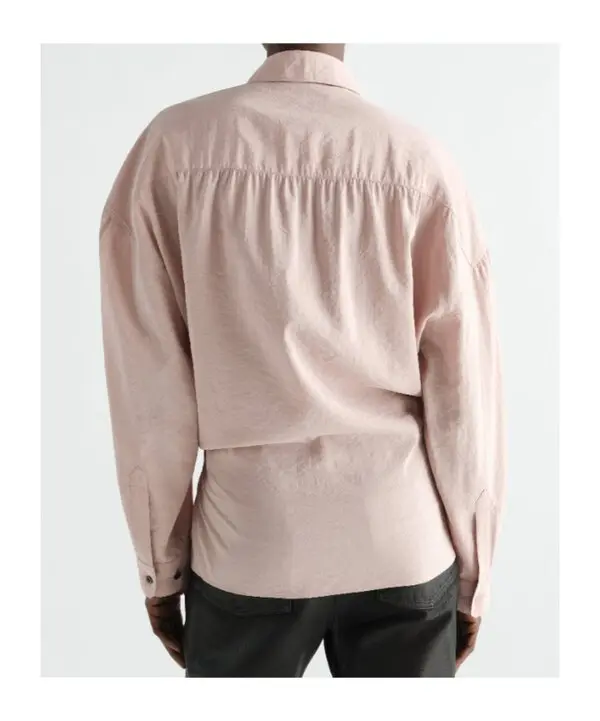 LEMAIRE Long Sleeve Draped Shirt - Orchid