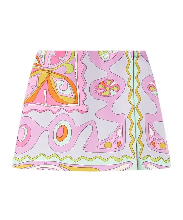 Emilio Pucci Iride-print Silk Mini Skirt - Multi-color