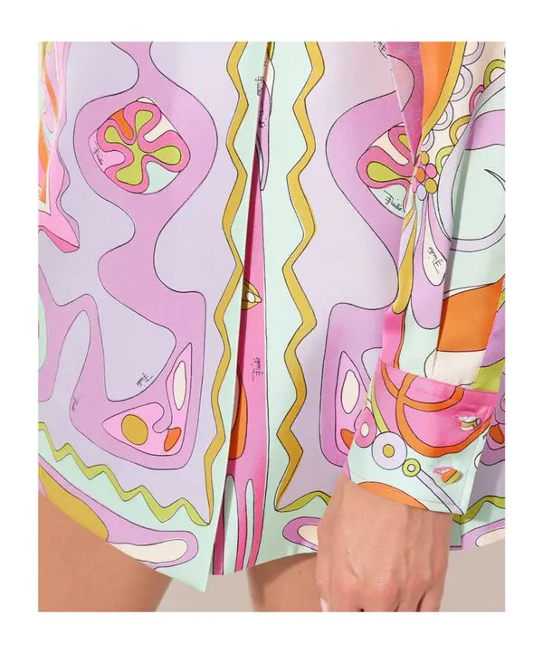 Emilio Pucci Angoli Printed Wrap Skirt