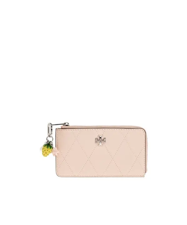 Tory Burch Leather Card Holder - Pink