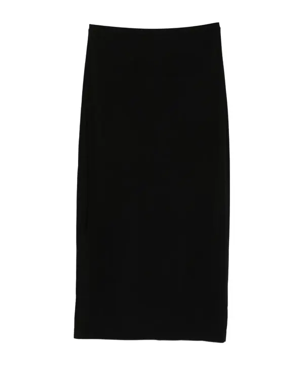 Norma Kamali Stretchy Straight-cut Skirt - Black
