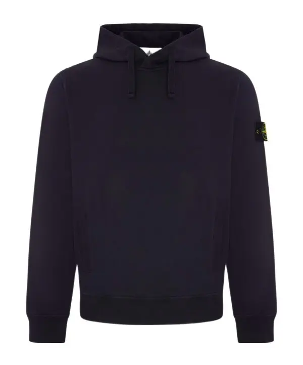 Stone Island Drawstring Hooded Sweatshirt - Blue
