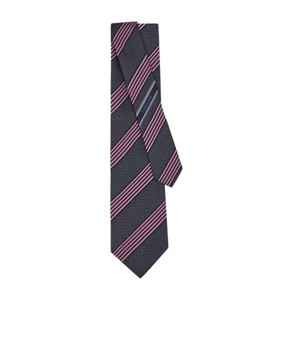 FERRAGAMO Gancini Jacquard Silk Neck Tie