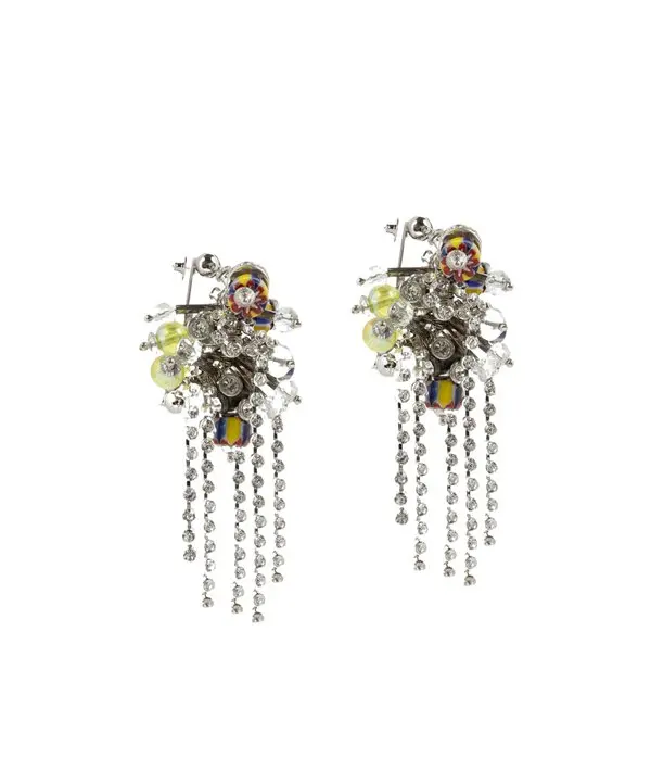 Dries Van Noten Embellished Tassel Earrings