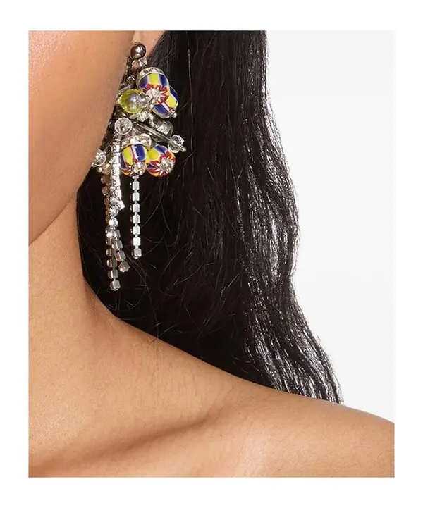 Dries Van Noten Embellished Tassel Earrings