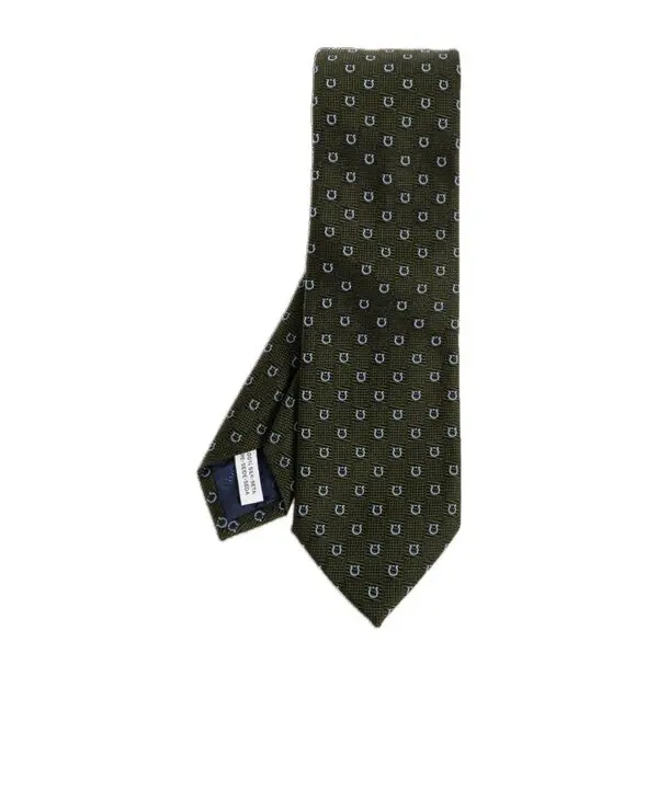 FERRAGAMO Silk Tie - Green