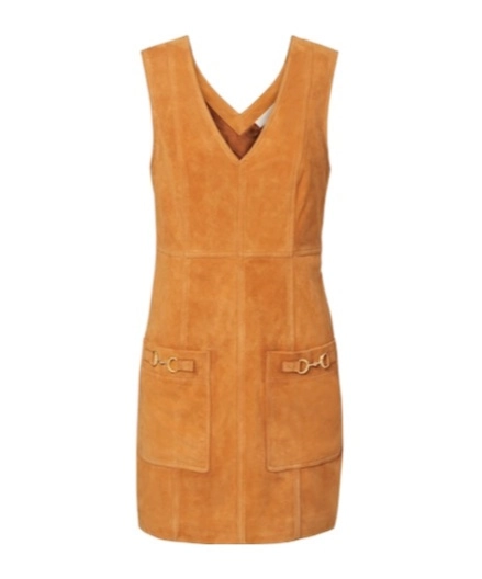 Ulla Johnson Sloane Suede Minidress - Brown