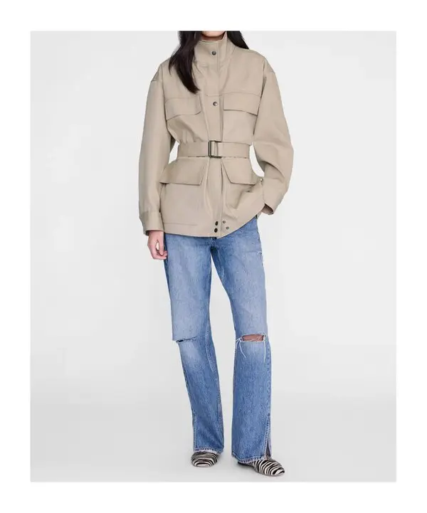 ANINE BING Drawstring Casual Jacket