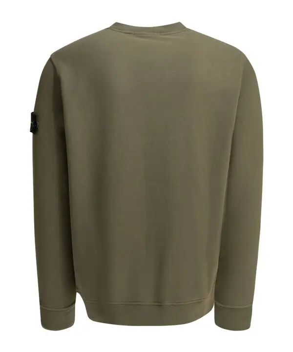 Stone Island Logo-patch Chest-pocket Sweatshirt