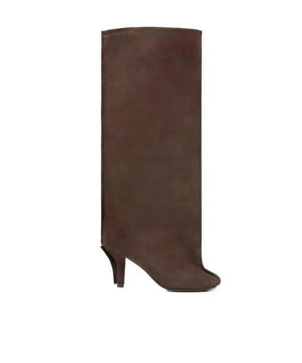 MAISON MARGIELA Anatomic Suede Boots - Tapenade