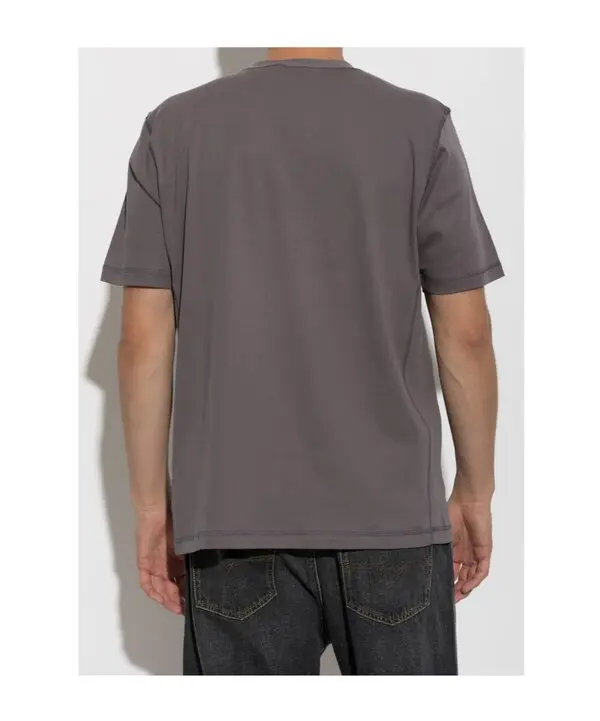DIESEL® Logo-plaque Topstitched T-shirt