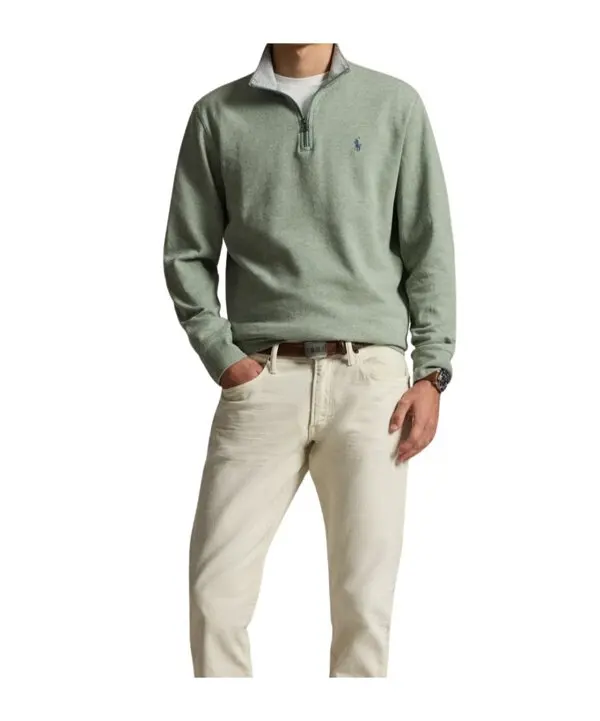 Polo Ralph Lauren Quarter-zip Logo Embroidered Sweater