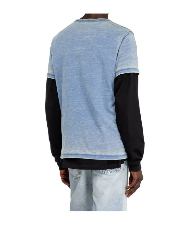 DIESEL® T Domy Logo T-shirt - Light Blue