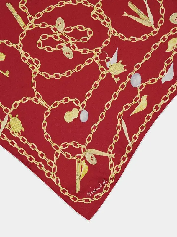 Givenchy Charm-print Silk Scarf