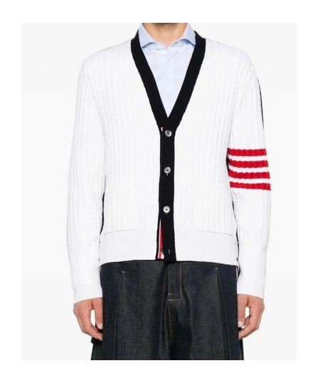 Thom Browne Long-sleeve Single-breasted Cardigan