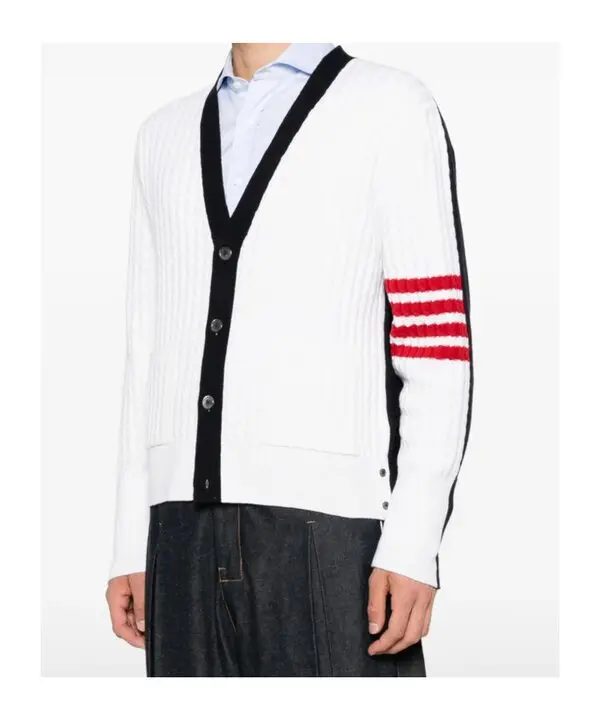Thom Browne Long-sleeve Single-breasted Cardigan