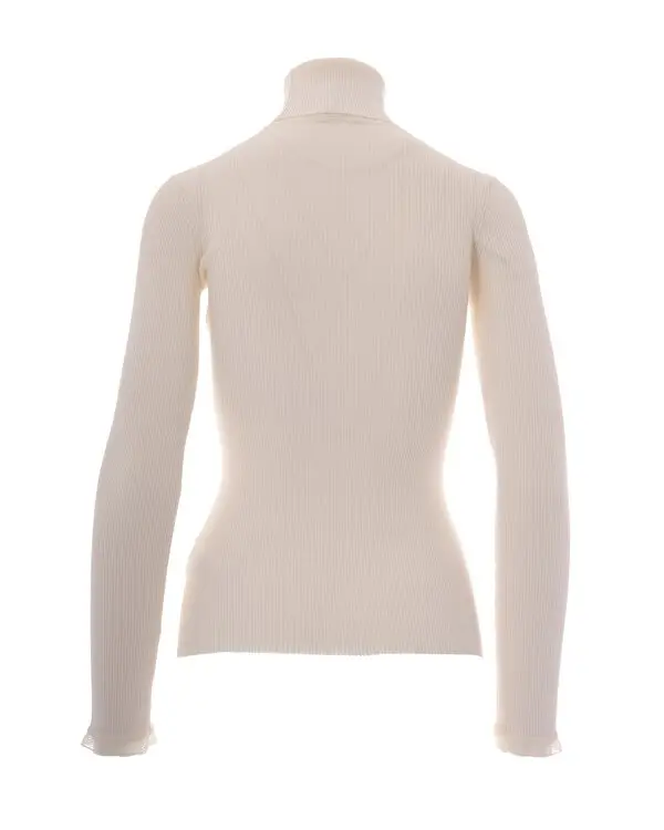 Elisabetta Franchi Logo Plaque High-neck Jumper