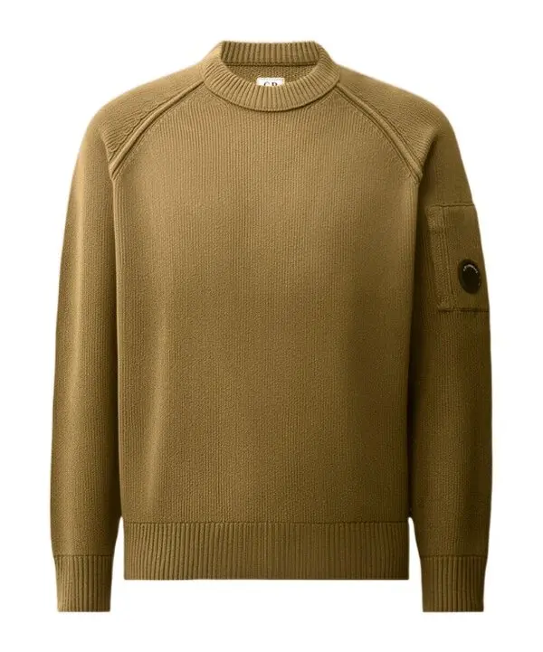C.P. COMPANY Long-sleeve Crew-neck Pullover - Mink-beige