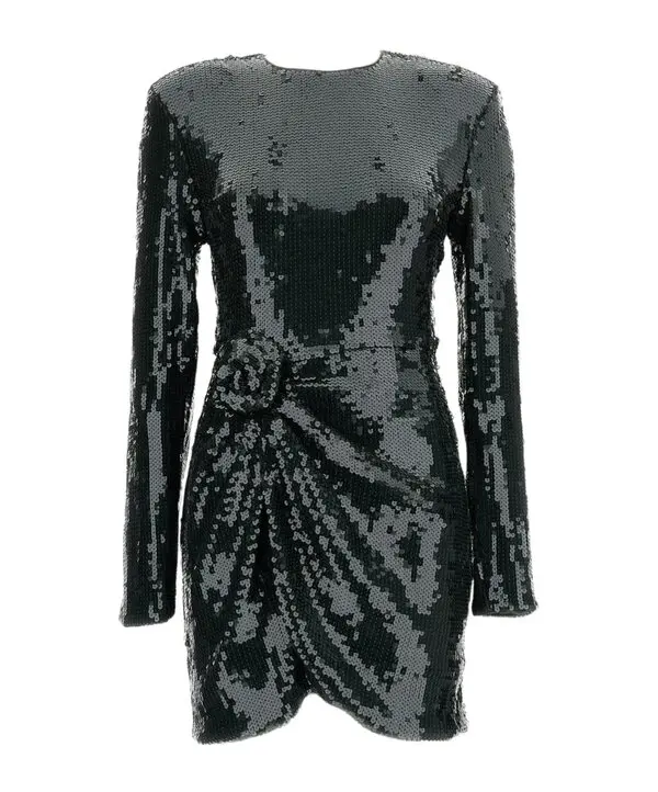 ROTATE BY BIRGER CHRISTENSEN Long Sleeve Dress - Black