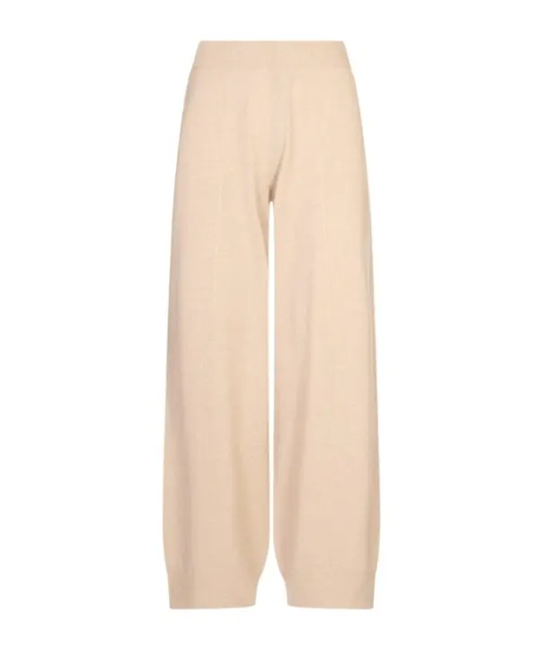 Fabiana Filippi Monili-embellished Wide-leg Trousers - Nude