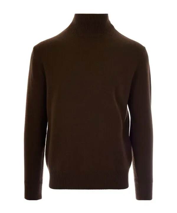 PAOLO PECORA Long-sleeved High Neck Sweater - No