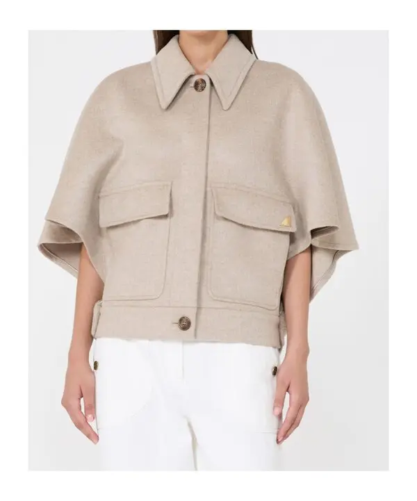 Max Mara Dream" Cape Jacket - Stone