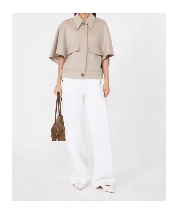 Max Mara Dream" Cape Jacket - Stone
