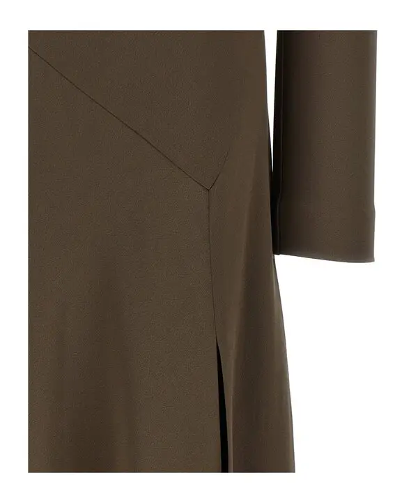Alberta Ferretti Long Sleeve Asymmetric One-shoulder Gown