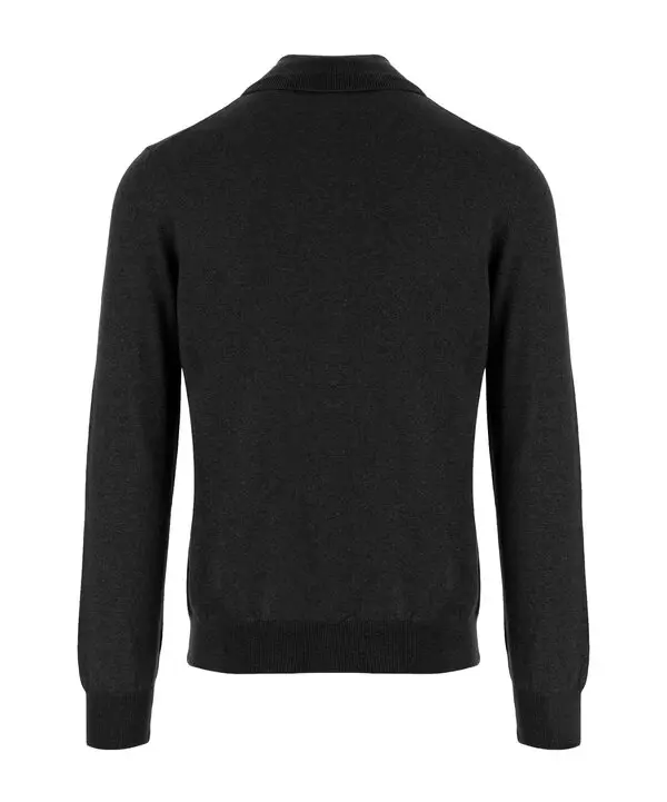 Tagliatore Long-sleeved High Neck Ribbed Knit Sweater