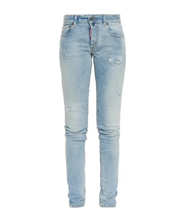 Dsquared2 Belt Loop Jeans - Light Blue