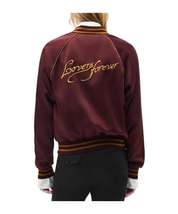 ANN DEMEULEMEESTER Embroidered Bomber Jacket