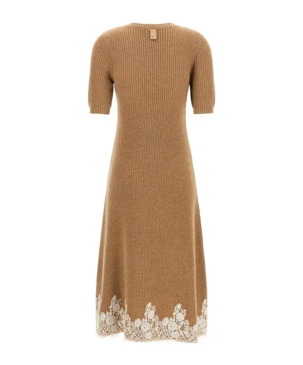 Alberta Ferretti Lace Hem Dress